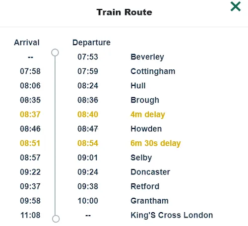 5 Features of Our New Live Trains Tool | Blog | Hull Trains