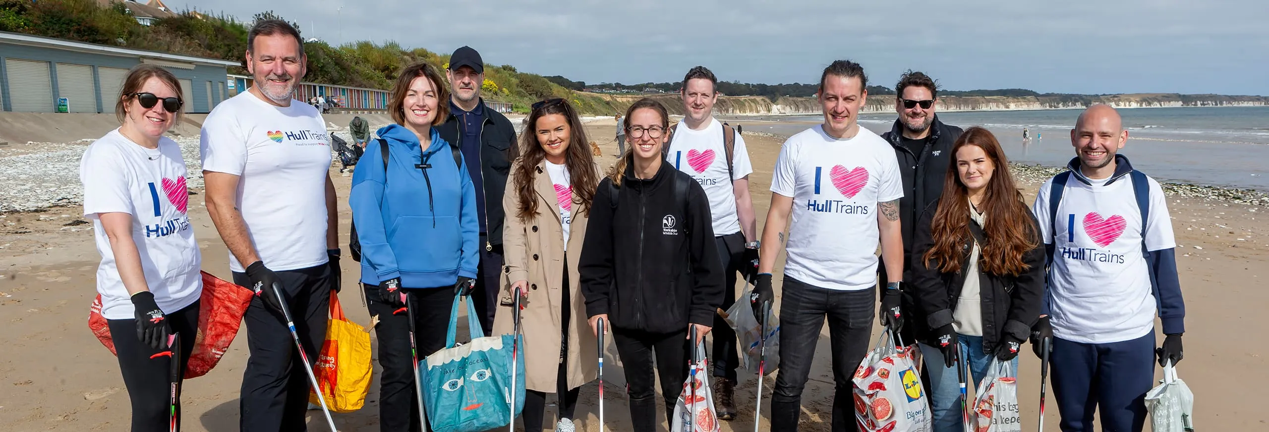 Hull Trains and Yorkshire Wildlife Trust join forces for big Bridlington beach clean | News ...